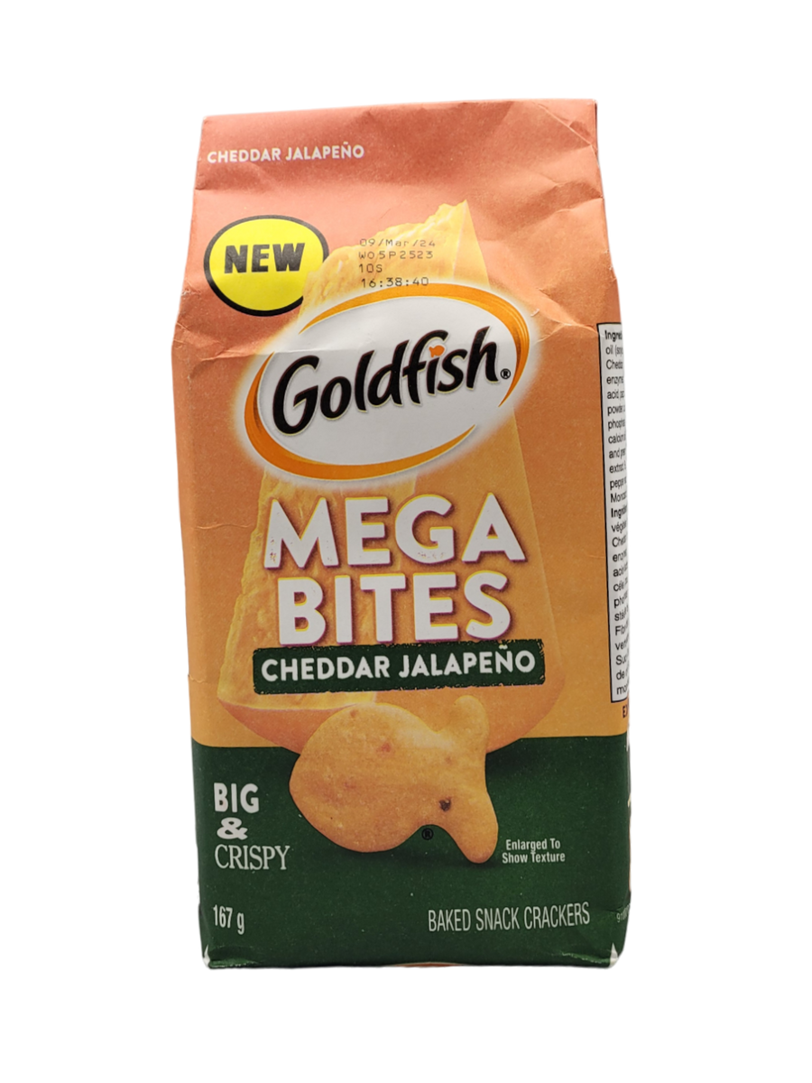 Pepperidge Farm Goldfish Mega Bites Cheddar Jalapeno – A Taste of Home ...